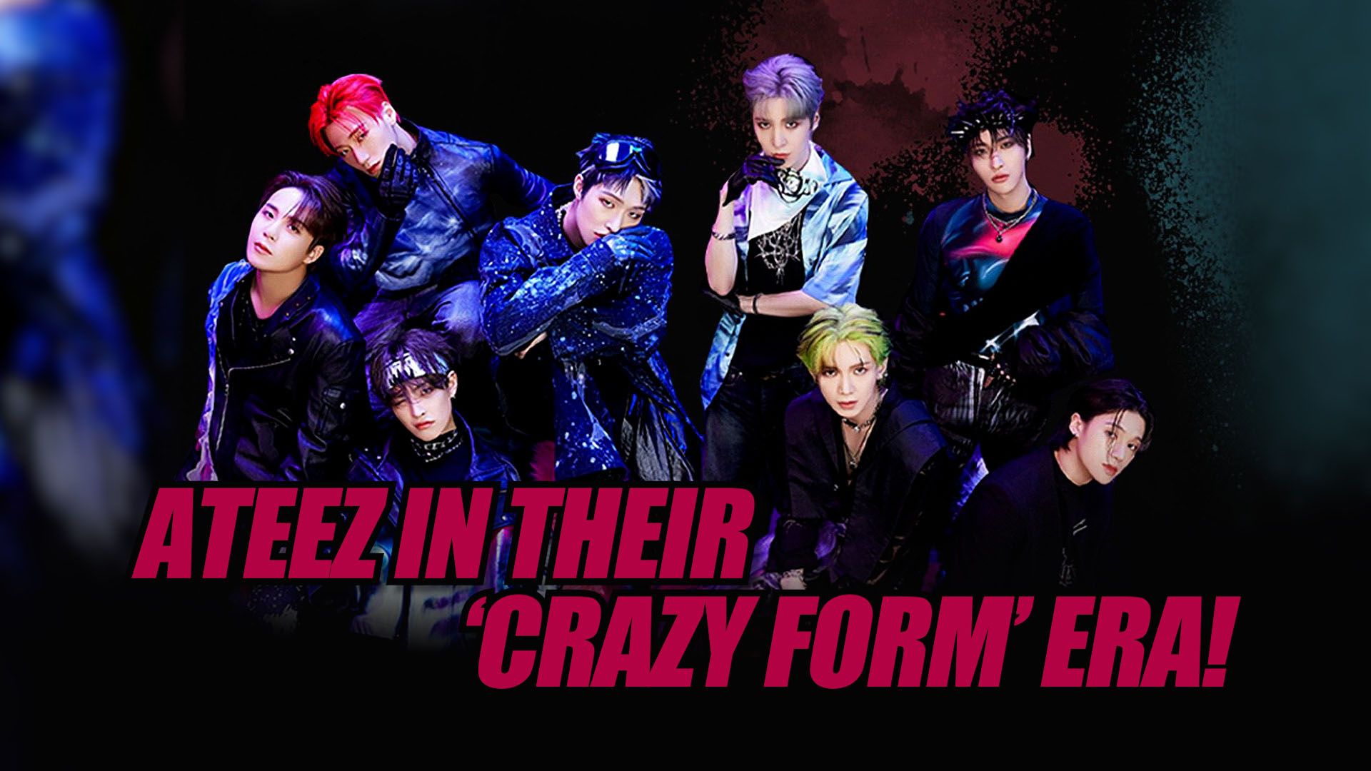 ATEEZ reveal street punk style in 'Crazy Form' teaser poster｜K1 ...